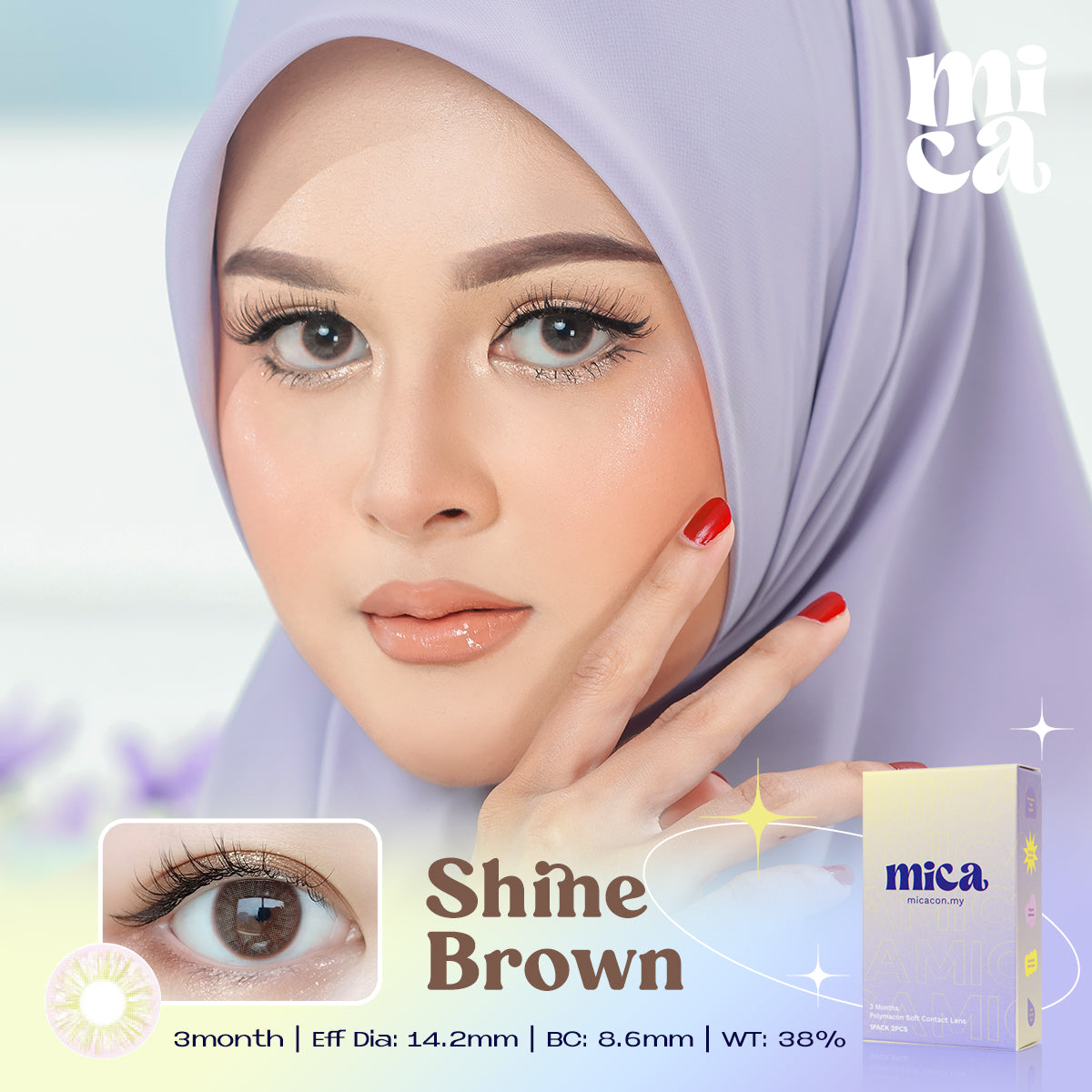 Contact Lens Malaysia Online- Brown Color Lens Contact lens - Micacon